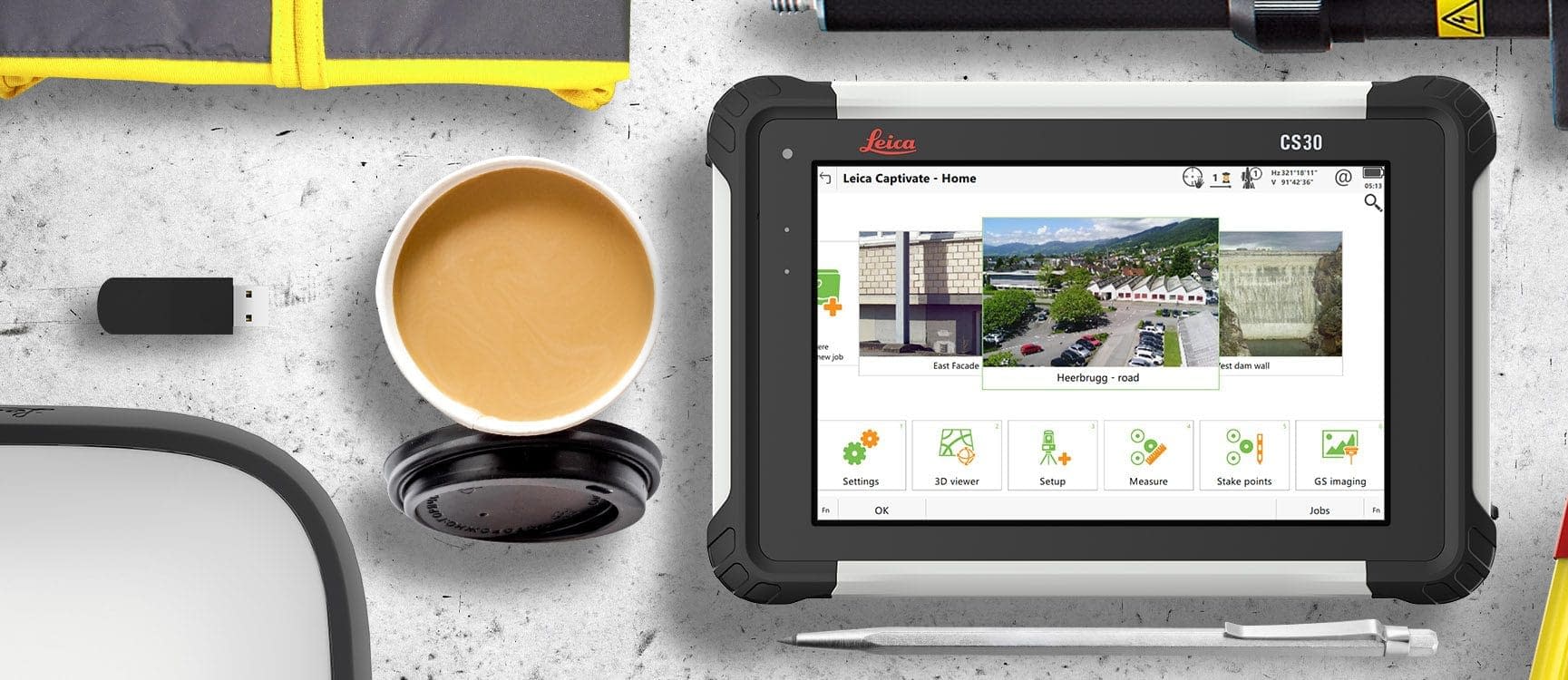 Tablette Leica CS30 - Précision Topo